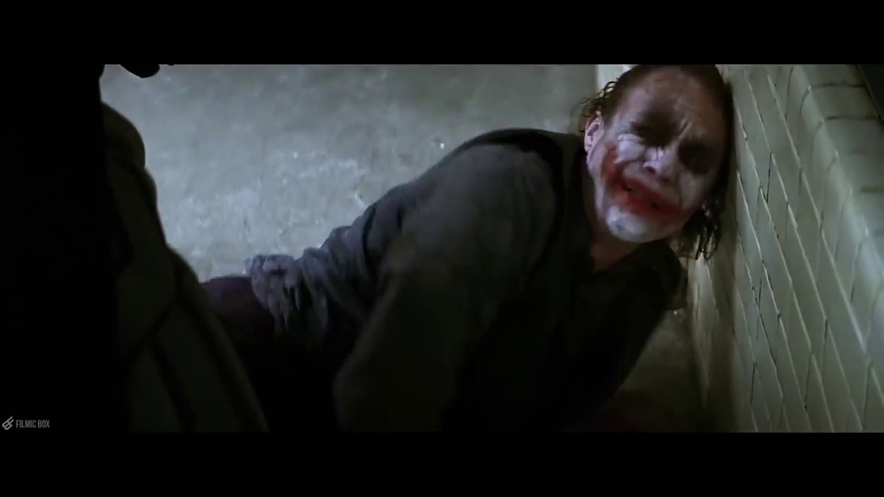 The Dark Knight Joker Interrogation Scene But No Talking - YouTube