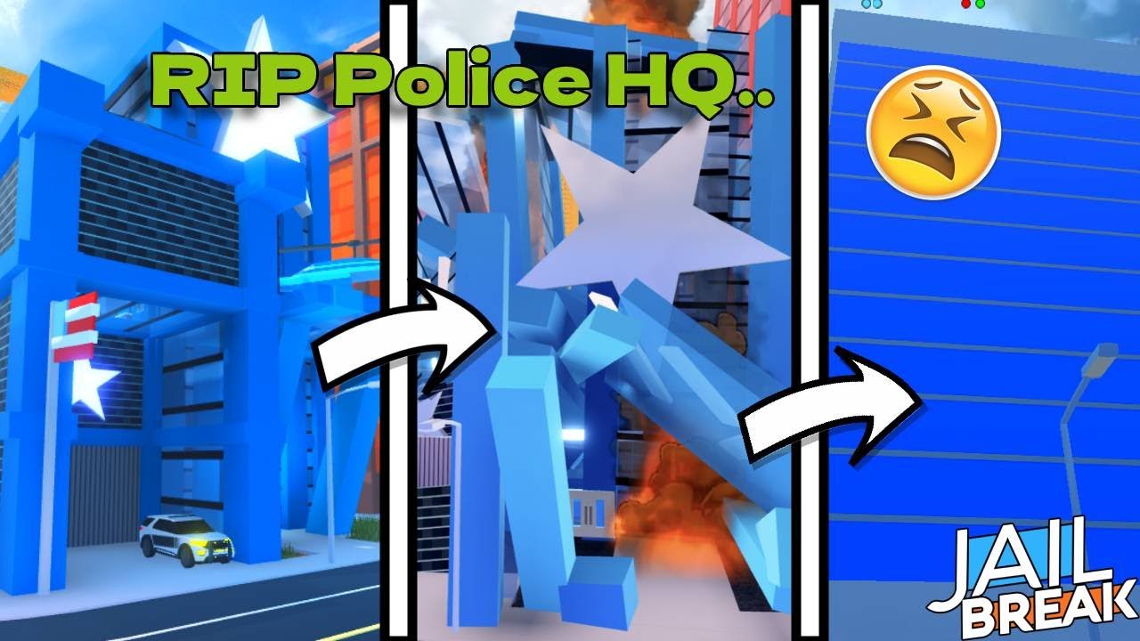 RIP to the Roblox Jailbreak Police HQ.. - YouTube