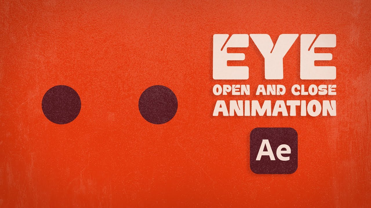 Simple Eye Open and Close Animation in After Effects | Easy Shape Layer ...