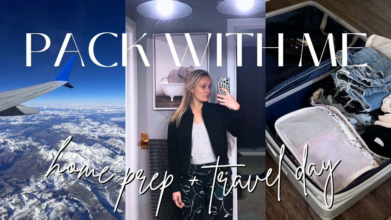 Pack and Prep | bicoastal life + travel day - YouTube