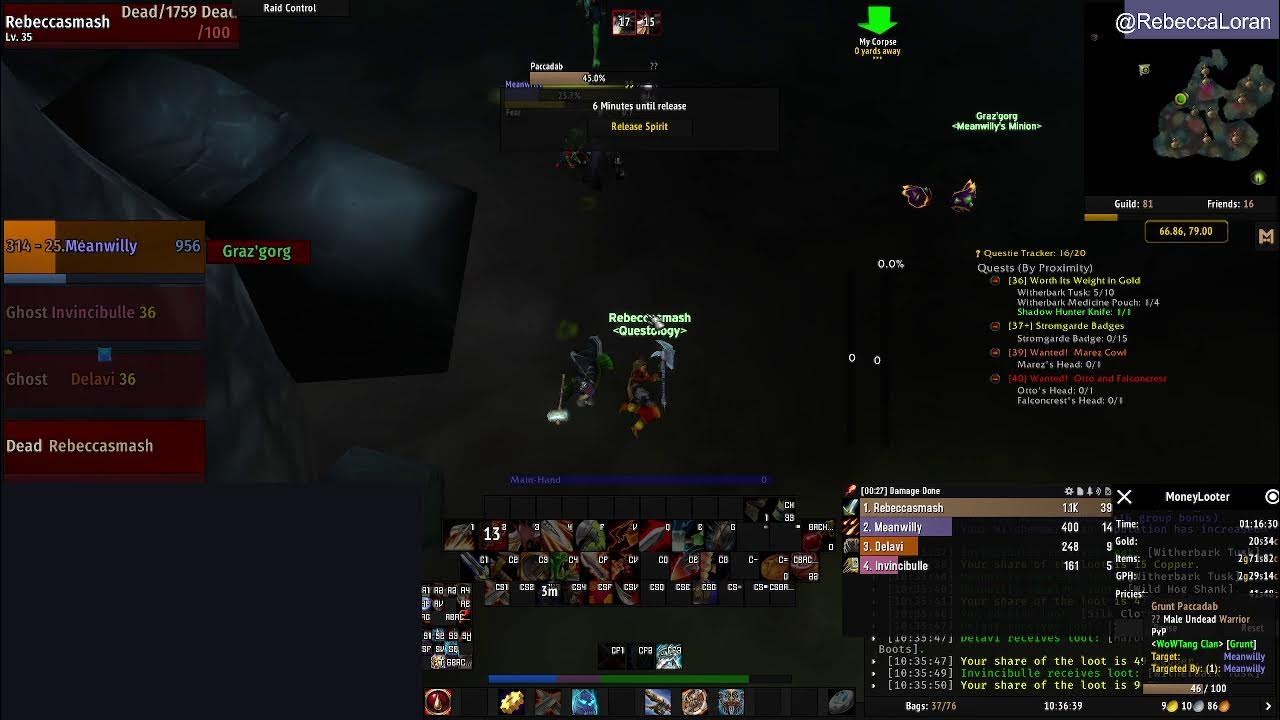 World of Warcraft Classic PvP | Nightslayer 35 Arms Warrior | Just Chatting - YouTube