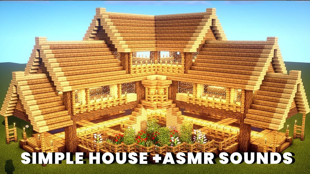 Minecraft Asmr Building | Minecraft ASMR no talking | Simple House ...