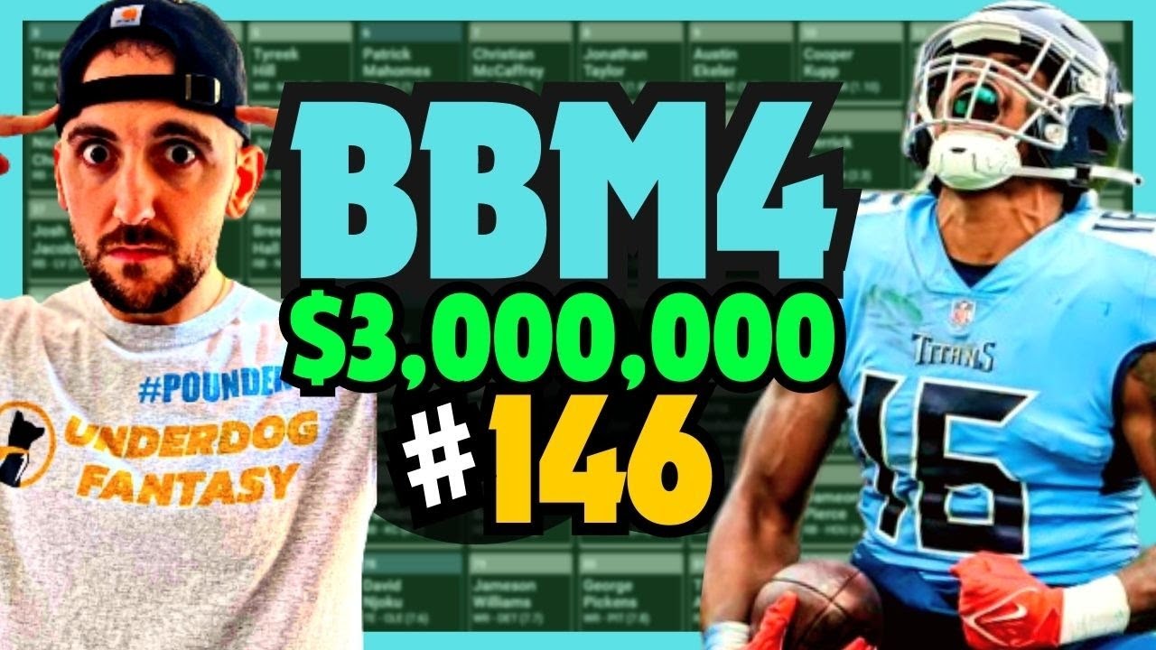 Bestball Mania 4 $3,000,000 Draft #146 Underdog Fantasy Football | Ep ...