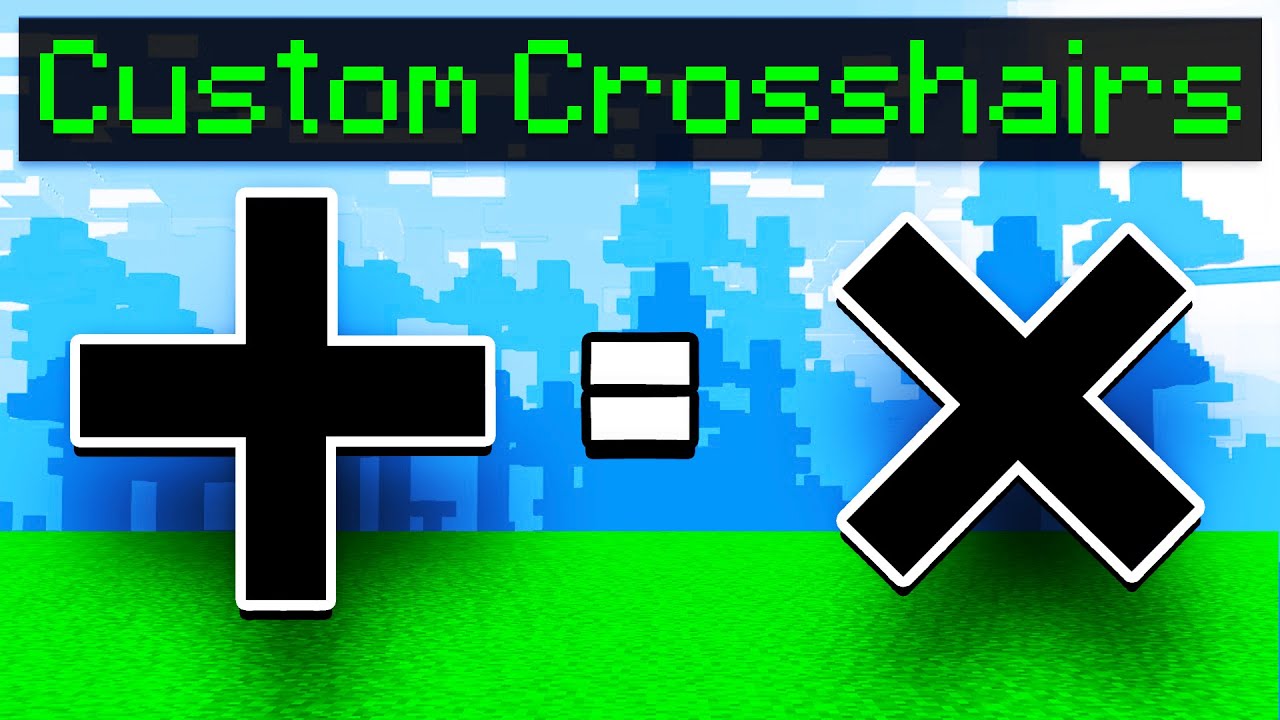 Custom Crosshair PvP Texture Pack For Minecraft Bedrock! - YouTube