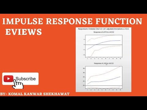 Impulse Response Function || EViews || EViews Tutorials - YouTube