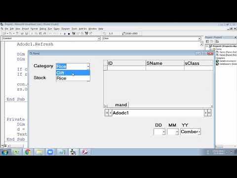 Data list in Data Grid from According to Selected Item in Combo Box ...