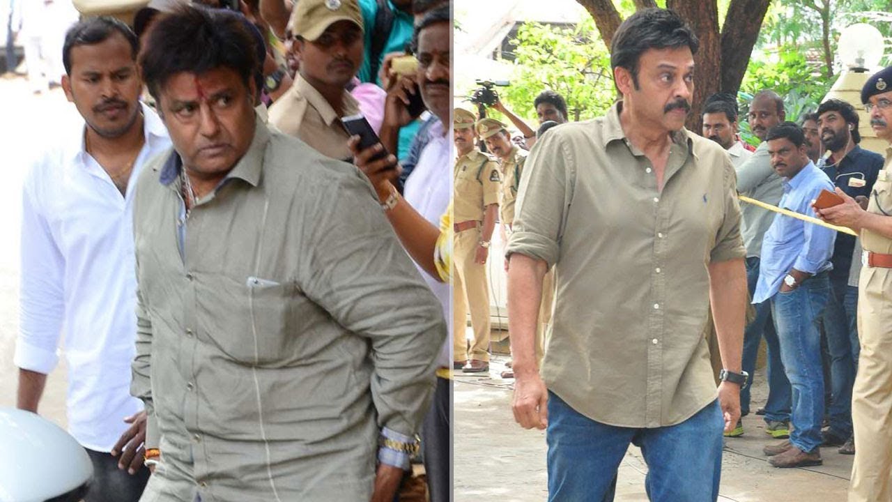 TFI Celebs And Politicians @ Nandamuri Hari Krishna's House | Venkatesh ...