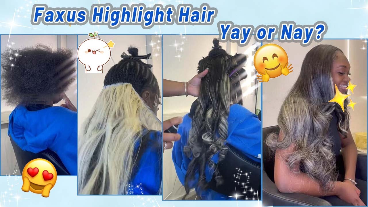 Traditional Sew In Tutorial🤓Faux Highlight Color Hair w/ Middle Part ...