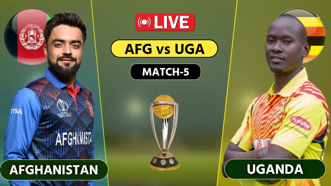 Afghanistan vs Uganda Live World Cup | AFG vs UGA Live | T20 World Cup ...