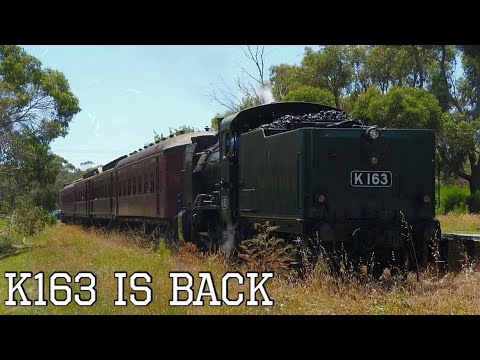 K163 Is Back: Steam Returns to Mornington Tourist Railway - YouTube