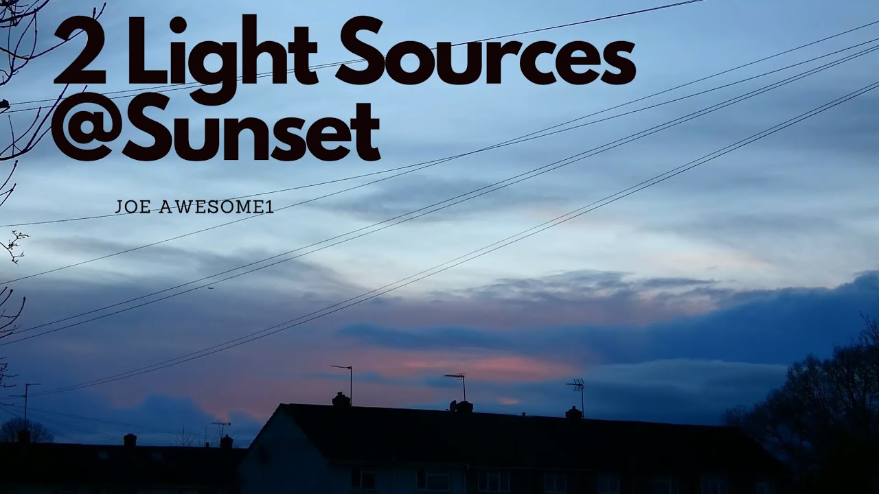 Watch Now #2 light sources at Sunset. - YouTube