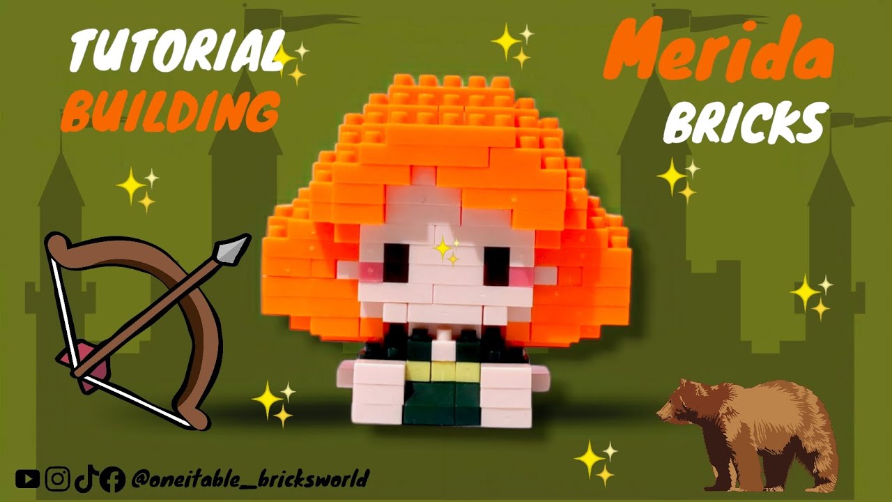 Tutorial building brick "Disney Princess MERIDA" Dreams Princess 4K ...