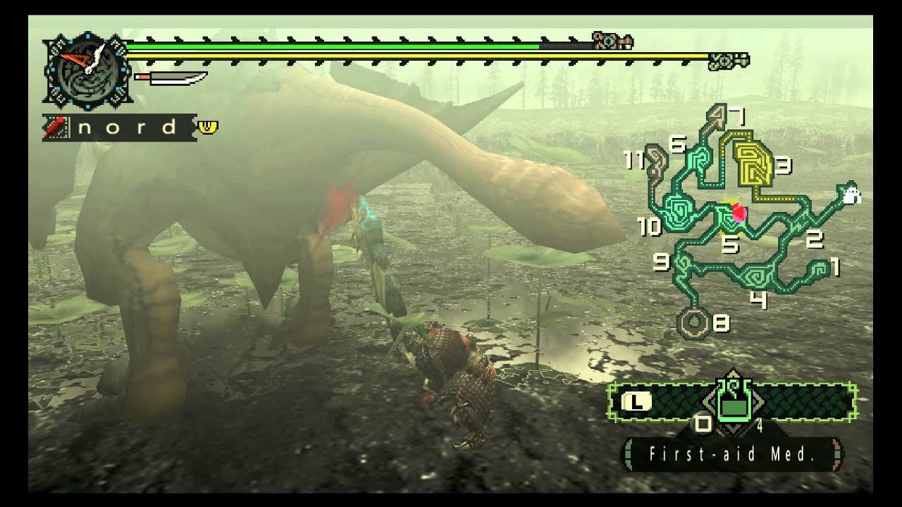Monster Hunter Freedom PSP walkthrough part 10 : Annoying chickens ...