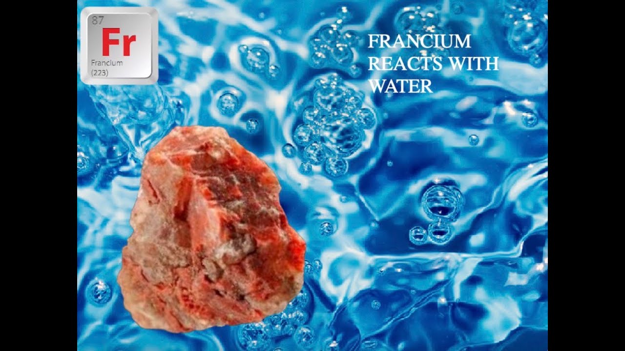 Francium Reacts with Water - YouTube