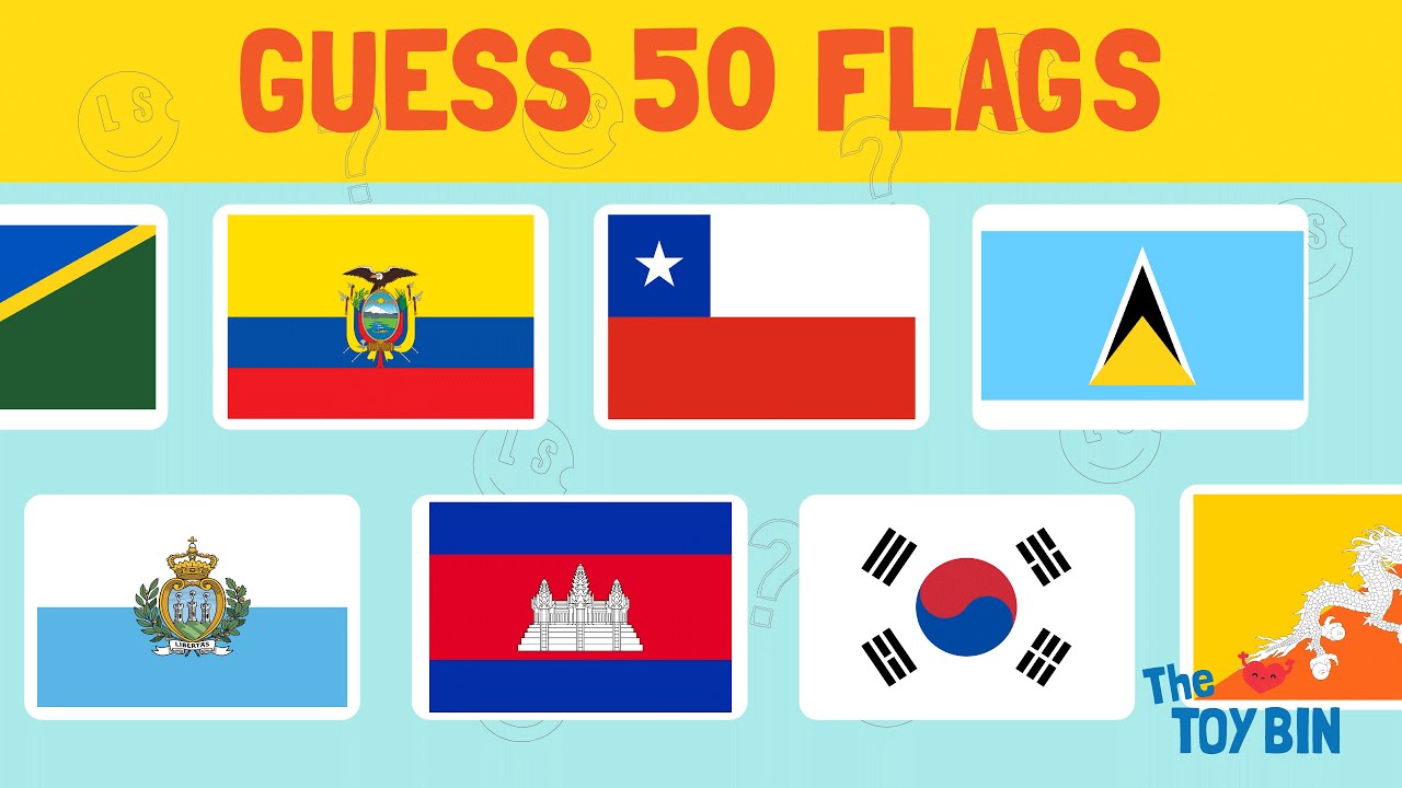 Guess the flag Quiz- 50 hard flags - YouTube