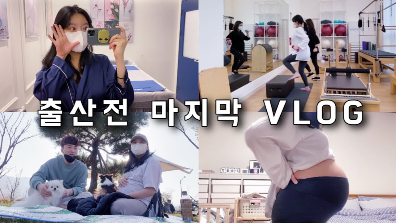 임산부vlog 출산전 마지막 브이로그 임산부 필라테스유도분만확정피크닉혼인신고임산부 왁싱최후의 만찬 Youtube