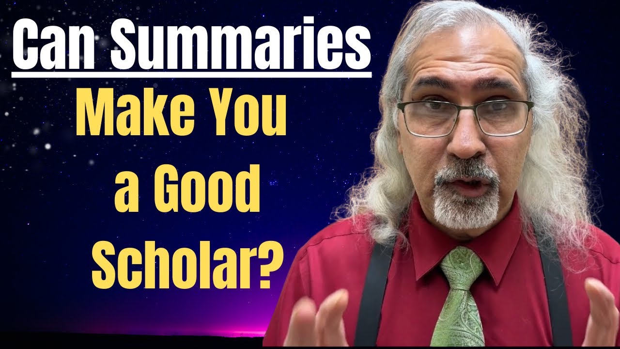 Can Summaries Alone Make you a Good Scholar? - YouTube