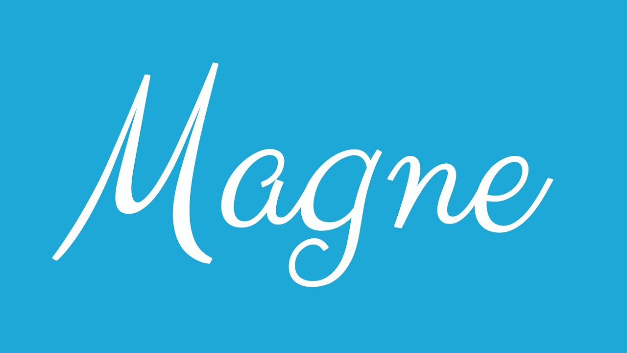 Learn how to Sign the Name Magne Stylishly in Cursive Writing - YouTube