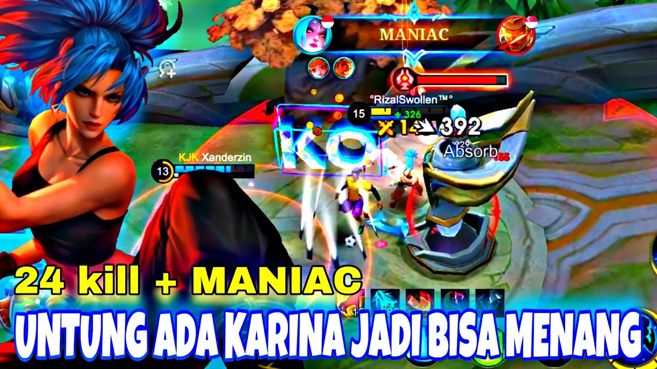 Cara Gendong Tim Pakai Hero Karina ! Cara Main Karina Yang Baik dan ...