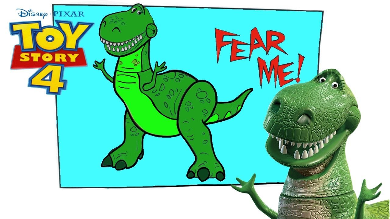 Color Rex from Disney's Toy Story! - YouTube