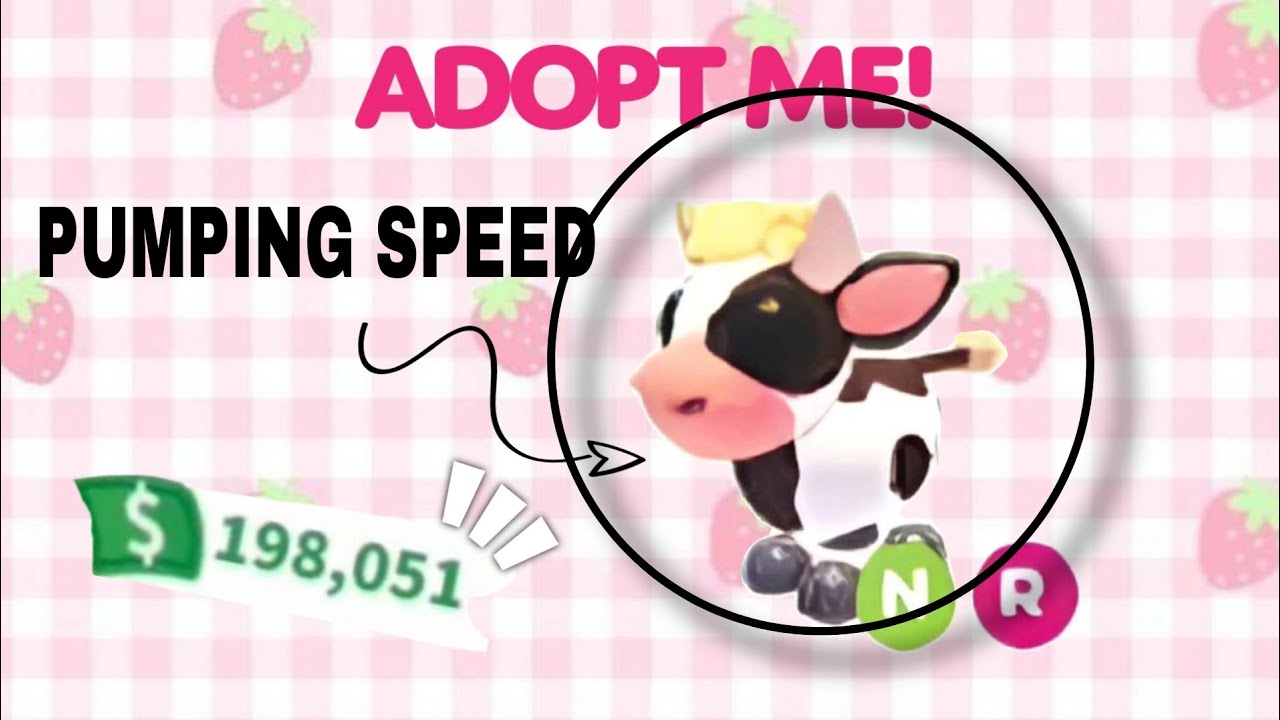 Adopt me Pumping Speed… Cow calf 🌷🌸 - YouTube