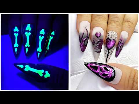 Painting HORROR Nails | New Halloween🎃Nail Art Ideas 2024 | Best Spooky Nail Art