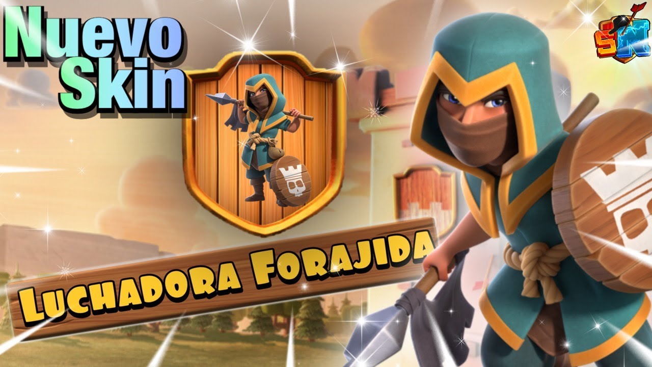NUEVO SKIN//Luchadora Forajida | Clash of Clans - YouTube