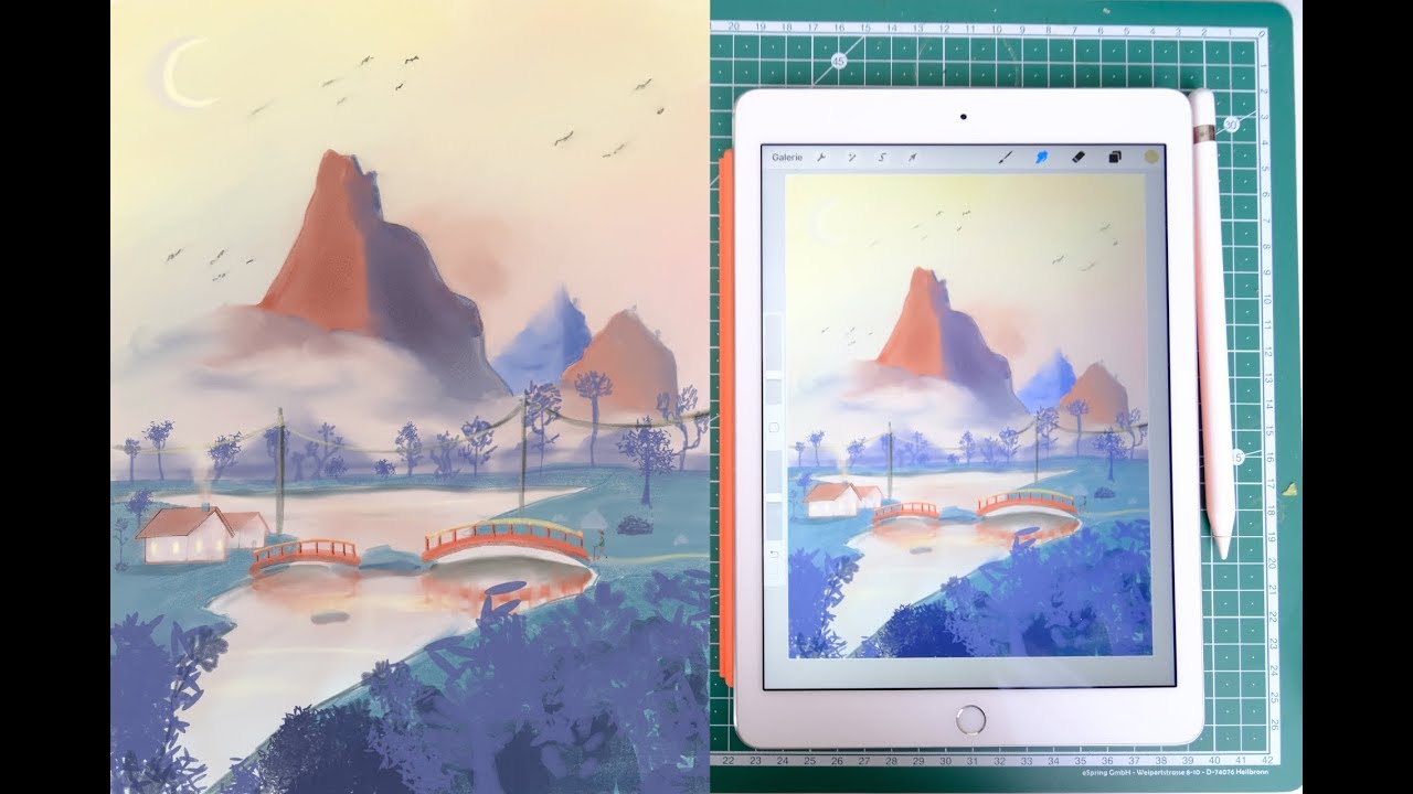 Illustration avec procreate - YouTube