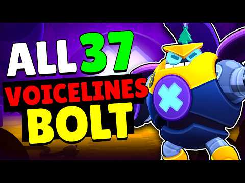 All 37 Bolt Voicelines | New Mythic Brawler #brawlstars