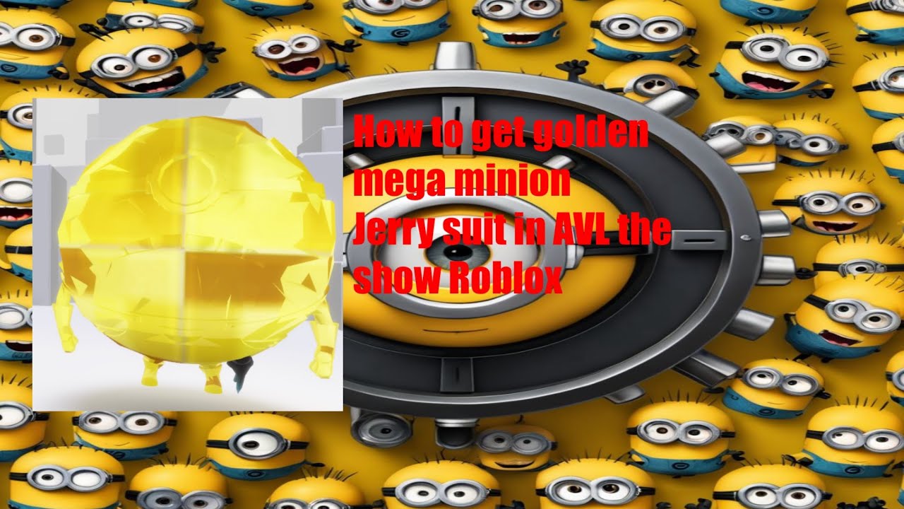 How to get new golden mega minion Jerry suit in Roblox second update in ...