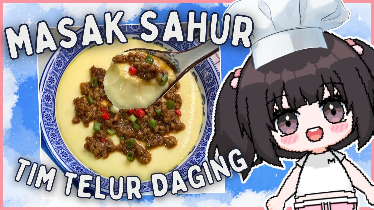 【masak sahur #3】tim telur daging - YouTube