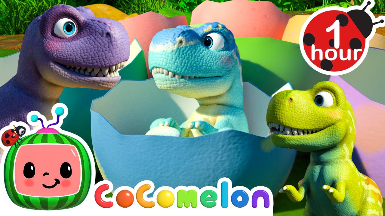 Count the Dinosaurs! | COCOMELON | Moonbug Kids - Art for Kids 🖌️ - YouTube