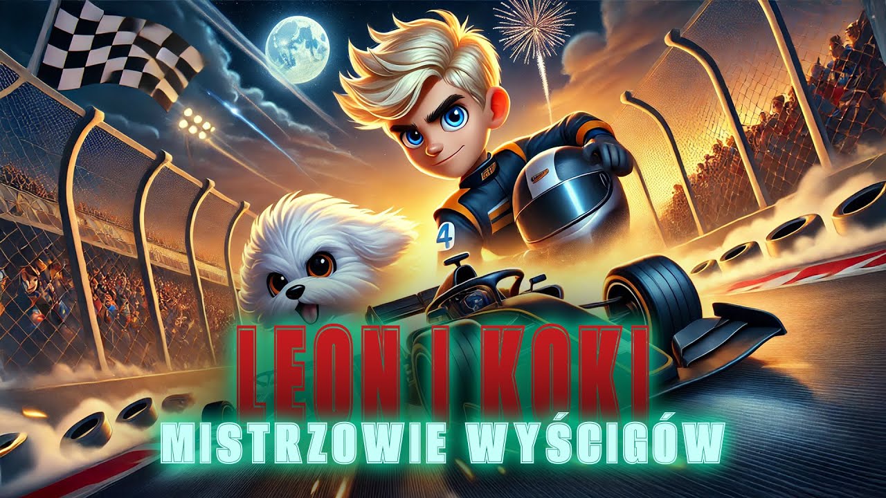 Leon i pies-pilot Koki w Wyścigu Po Zwycięstwo! | Audiobook dla Dzieci ...