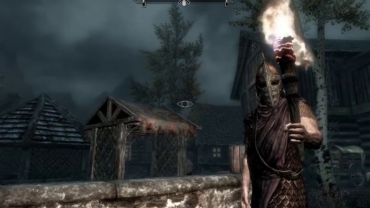 Die mittelalterliche Fischerstadt Rifton im Fantasy RPG Skyrim ...