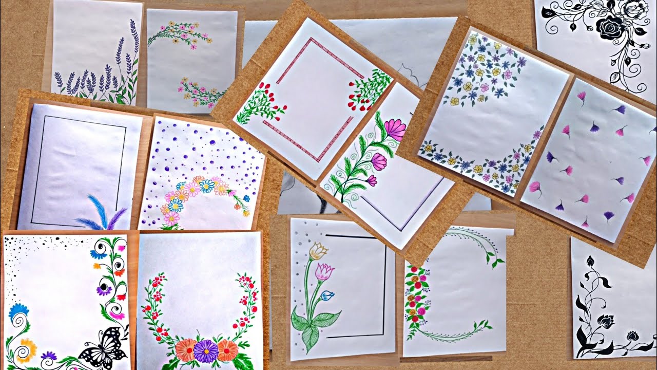 20 border design for project work.file cover creative ideas. - YouTube