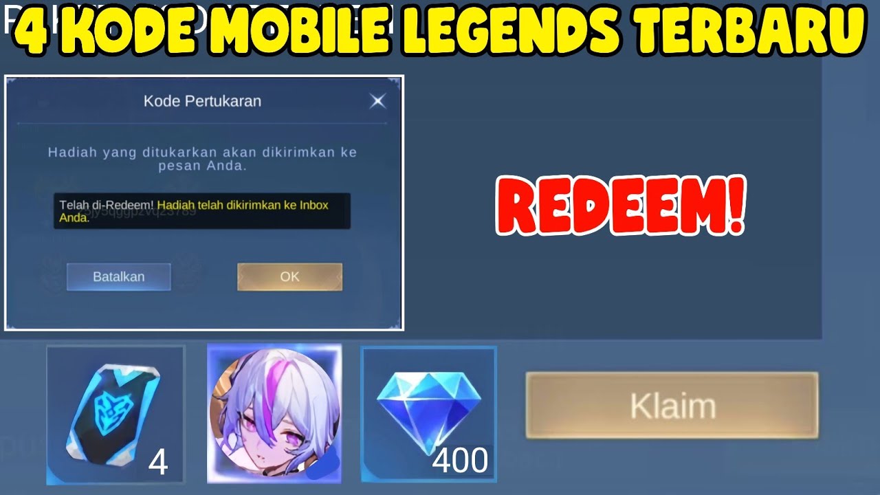 4 KODE REDEEM MOBILE LEGENDS TERBARU - KODE REDEEM ML HARI INI OKTOBER ...