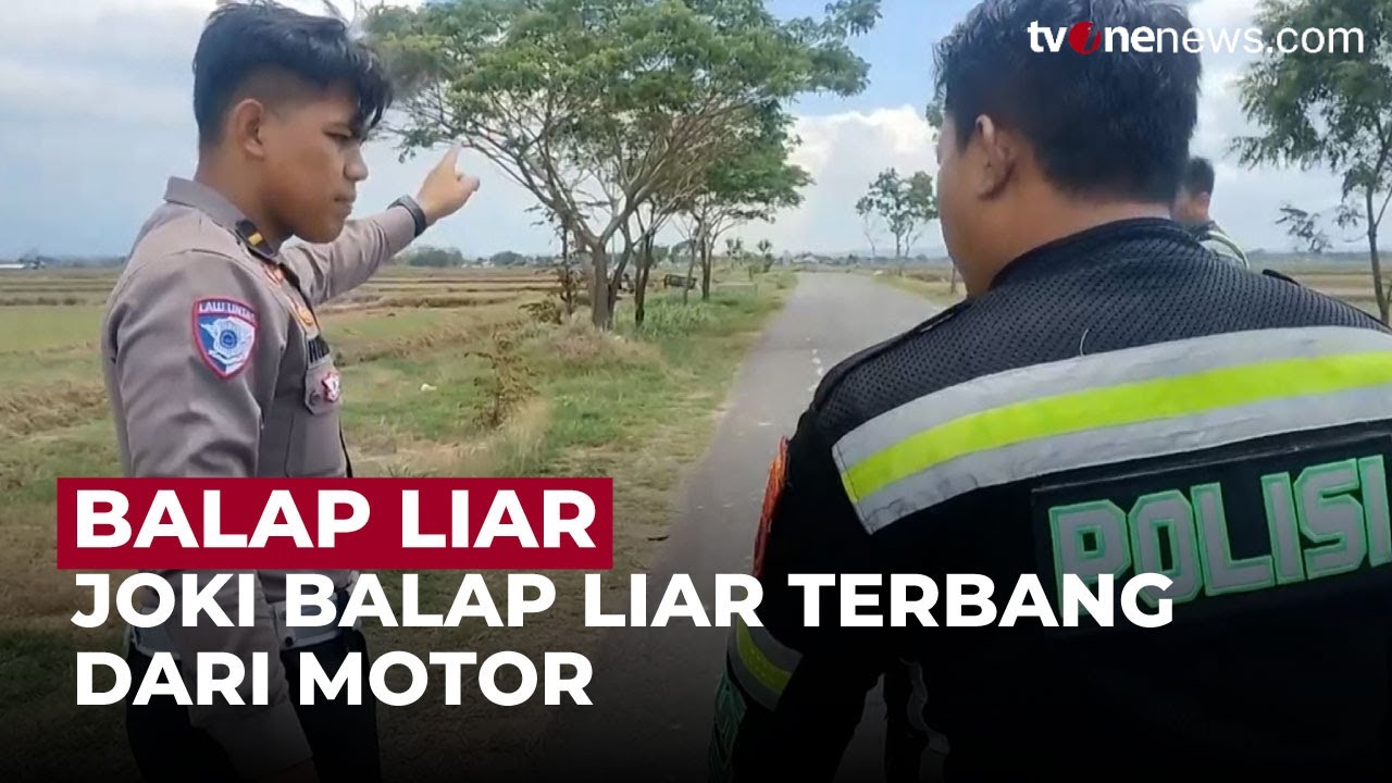 Melaju dengan Kecepatan Kencang, Joki Balap Liar di Rembang Terpental ...