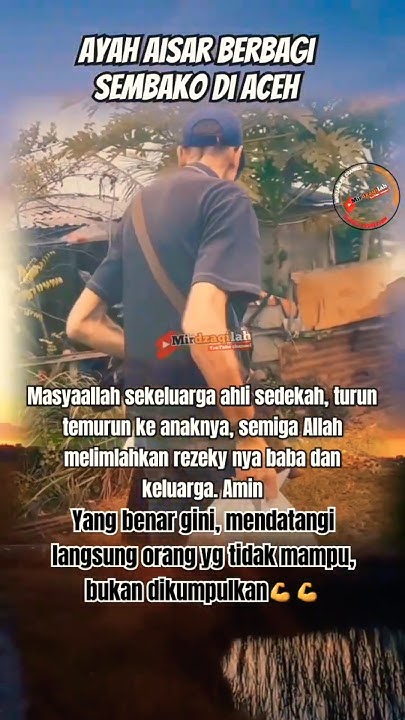 ayah aisar berbagi sembako di aceh #aisarkhaled #aisar - YouTube