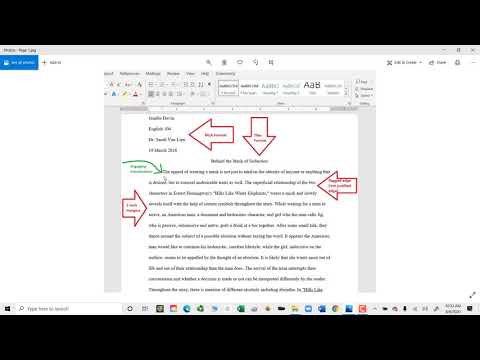 Student Example Essay in MLA - YouTube