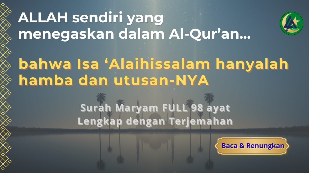 “Kisah Maryam & Isa AS yang Bikin Hati Tenang 😭 | Surah Maryam Merdu ...