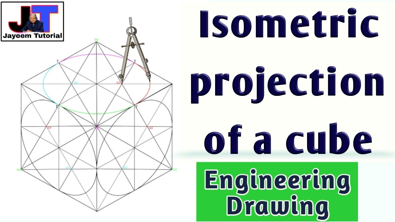 Draw isometric cube for engineering drawing in hindi. - YouTube