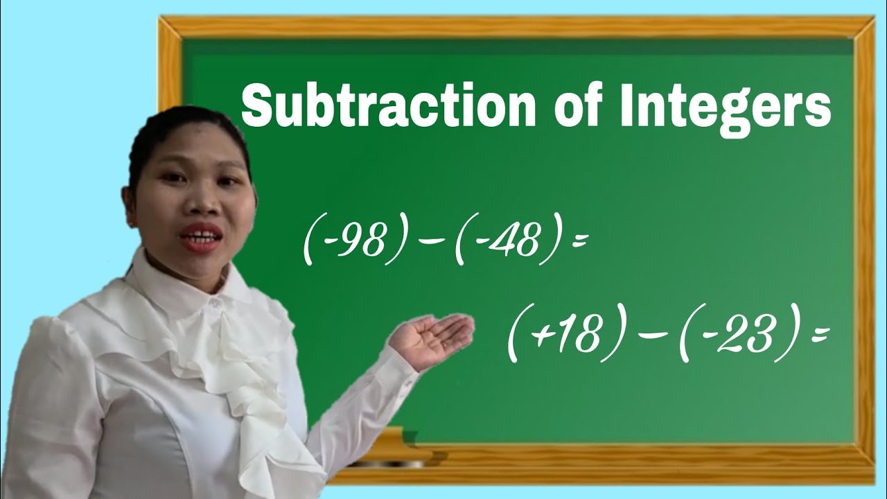 SUBTRACTION OF INTEGERS - YouTube