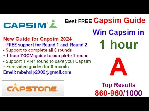 Capsim Tips for 8 rounds top result 999 [Capsim Capstone 2025] - Top 10 ...