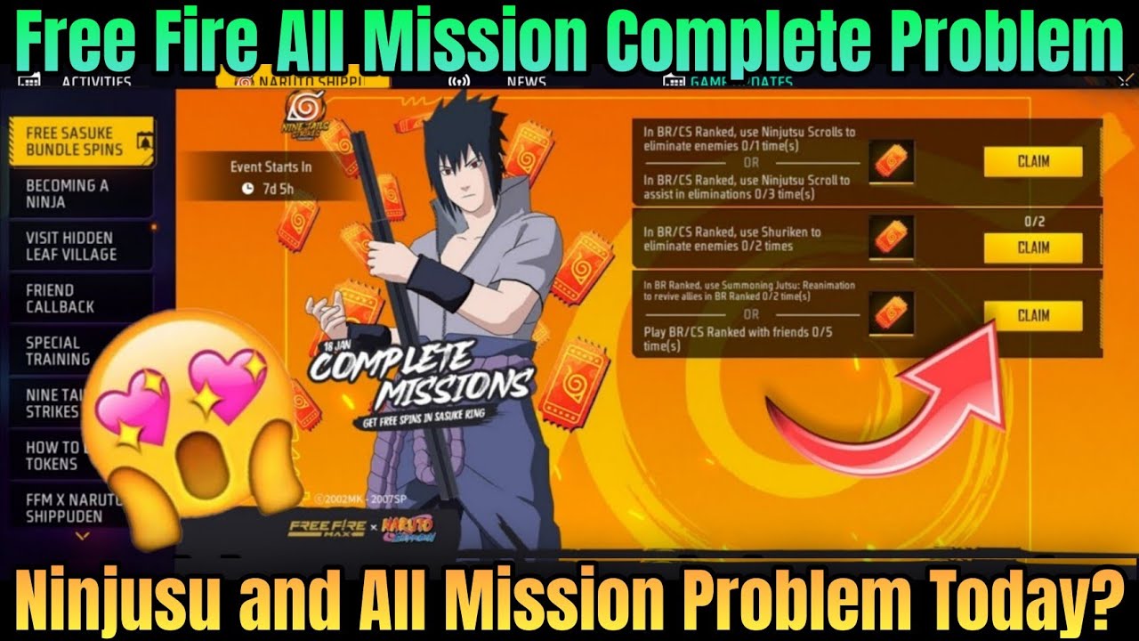 FF New Mission Complete Problem?🥺 | Free Fire New Event Today | how to ...