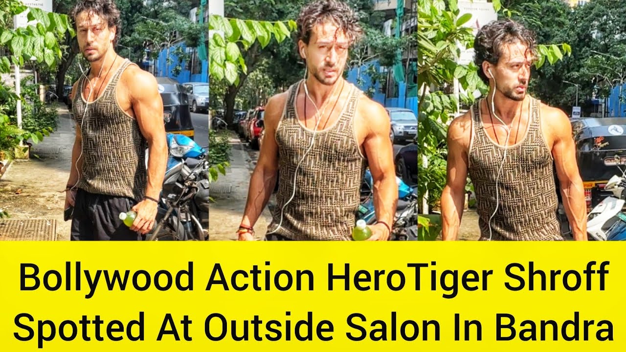 Bollywood Star Action Hero Tiger Shroff Spotted At Outside Salon In ...