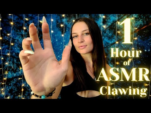ASMR 1 HOUR of Spine Tingling CLAWING ~ Slow Hand Movements ~ Sleep ...