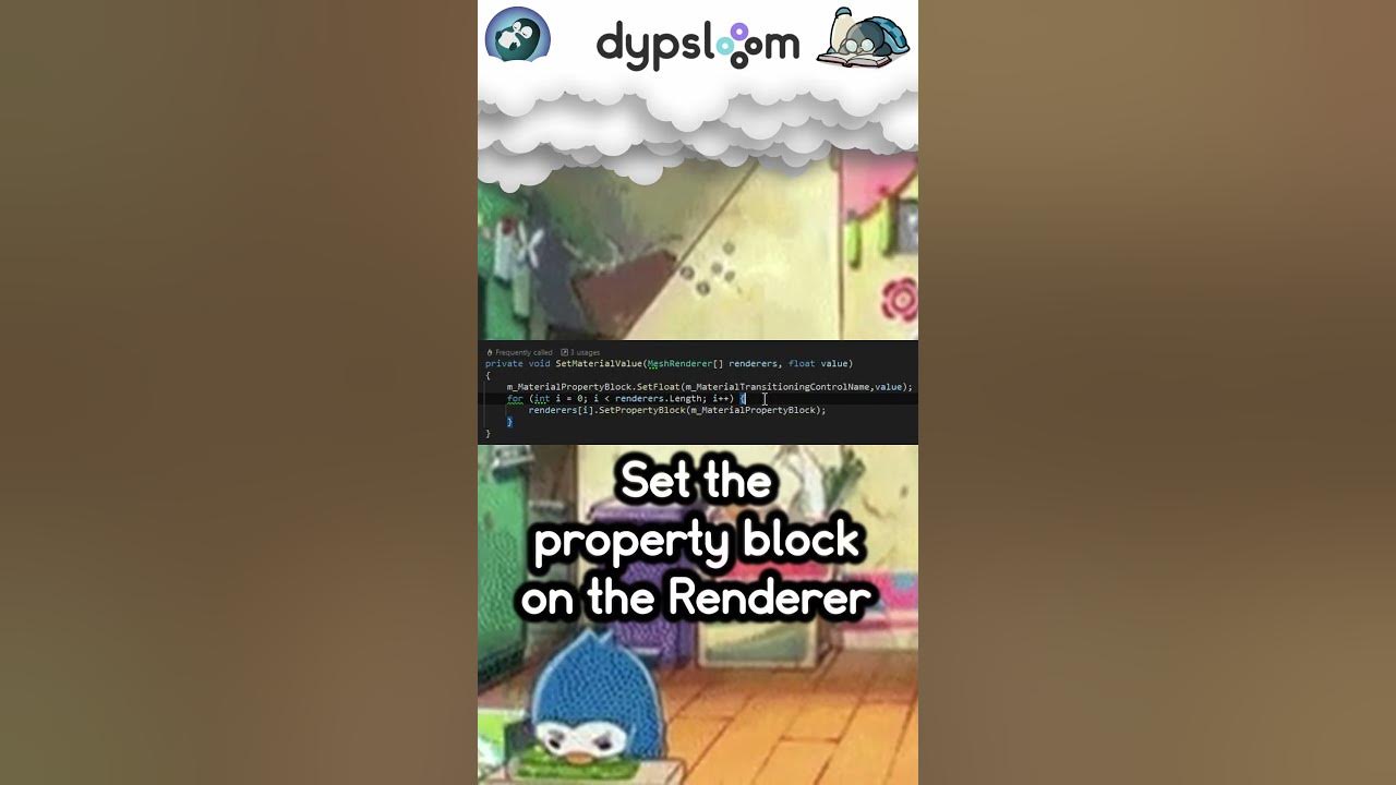 Unity Tip : Material Property Block #shorts - YouTube