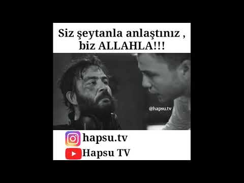 Söz efsane sahne .: Siz şeytanla iş birliği yaptınız,biz ALLAH'LA!!!... Efsane Thug life sahnesi ...
