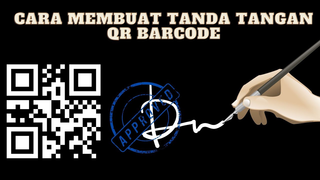 Cara membuat TTD Barcode sekali buat bekali-kali di pakai ...