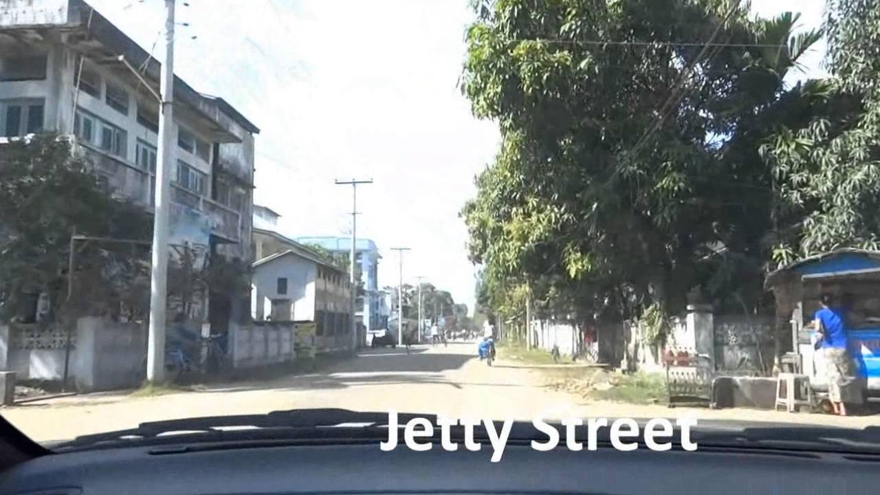 Driving in Pyapon, Myanmar - YouTube